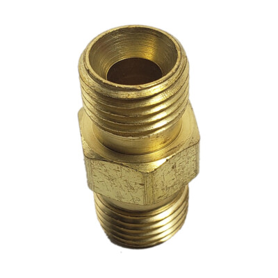 Oxygen Hose Coupler, 200 Psi, Brass, B-Size, Western Enterprises 30 CGA ...