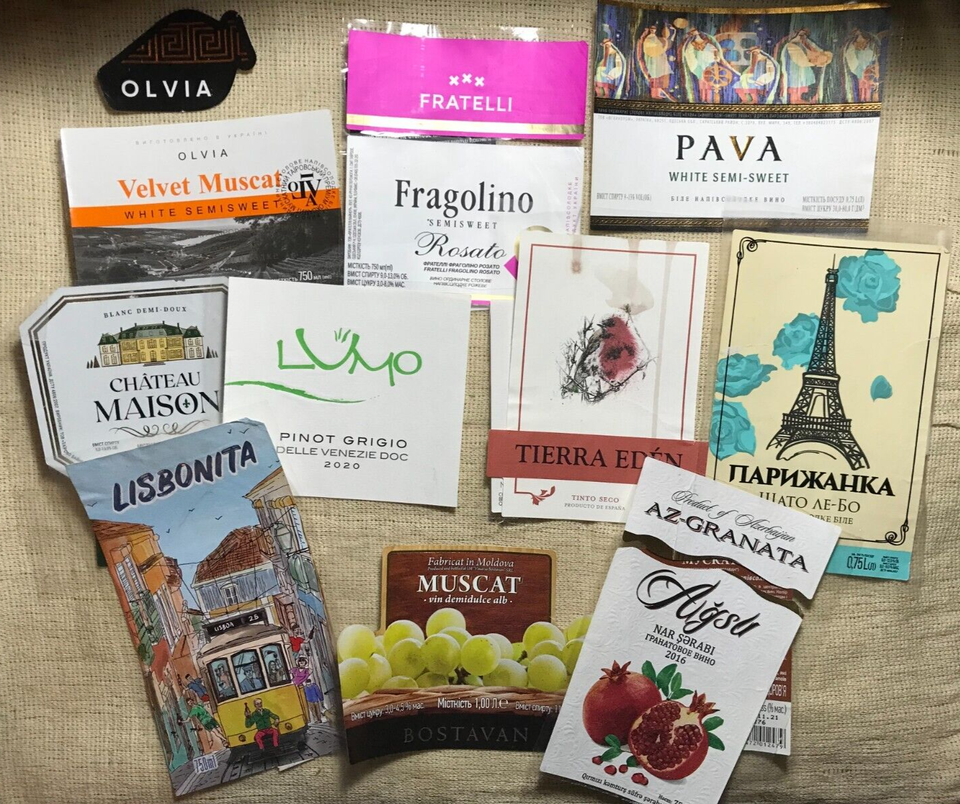 Ukraine Alcohol Spirits Cognac Tequila Vodka Whiskey Wine Beer Labels ...