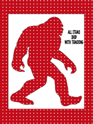 Sasquatch Yeti Big Foot reusable stencil Mylar Plastic #138 | eBay