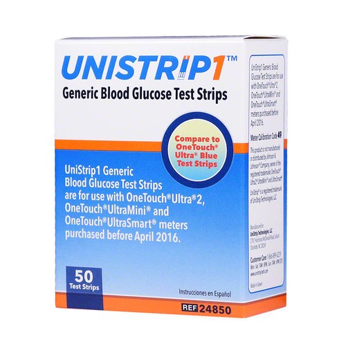 UniStrip 50 Test Strips for Use with Onetouch® Ultra® Meters Exp: 11/13 ...