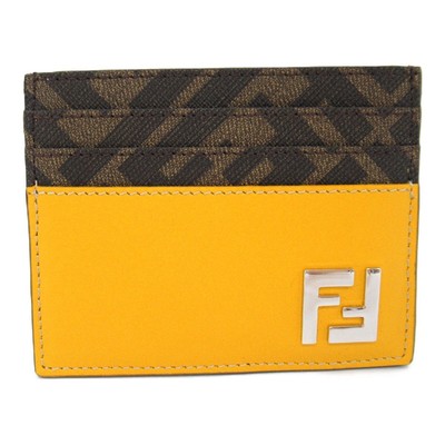 Fendi Card Case Brand Off FENDI Leather Card Case Leather | eBay