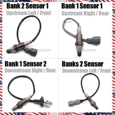 4PCS Up&Downstream O2 Oxygen Sensor For Toyota Sienna 2004-2006 3.3L ...