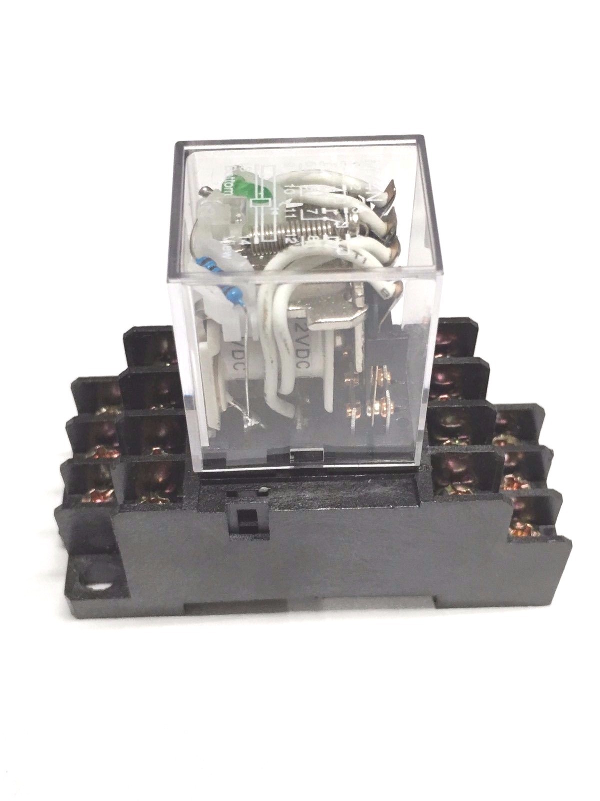 Relay MY4N MY4N MY4 12V 12VDC COIL with socket base PYF14A | eBay