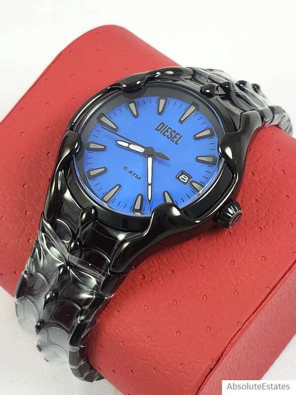 NEW Diesel Vert Limited Edition Black & Blue Mens Watch DZ2198 NIB NWT ...