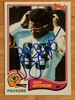 JOHN JEFFERSON SIGNED GREEN BAY PACKERS 1982 Topps #362 CHARGERS | eBay