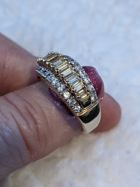 HSN Exclusive 925 Sterling Silver, Gold Vermeil Plate Yellow Baguette ...