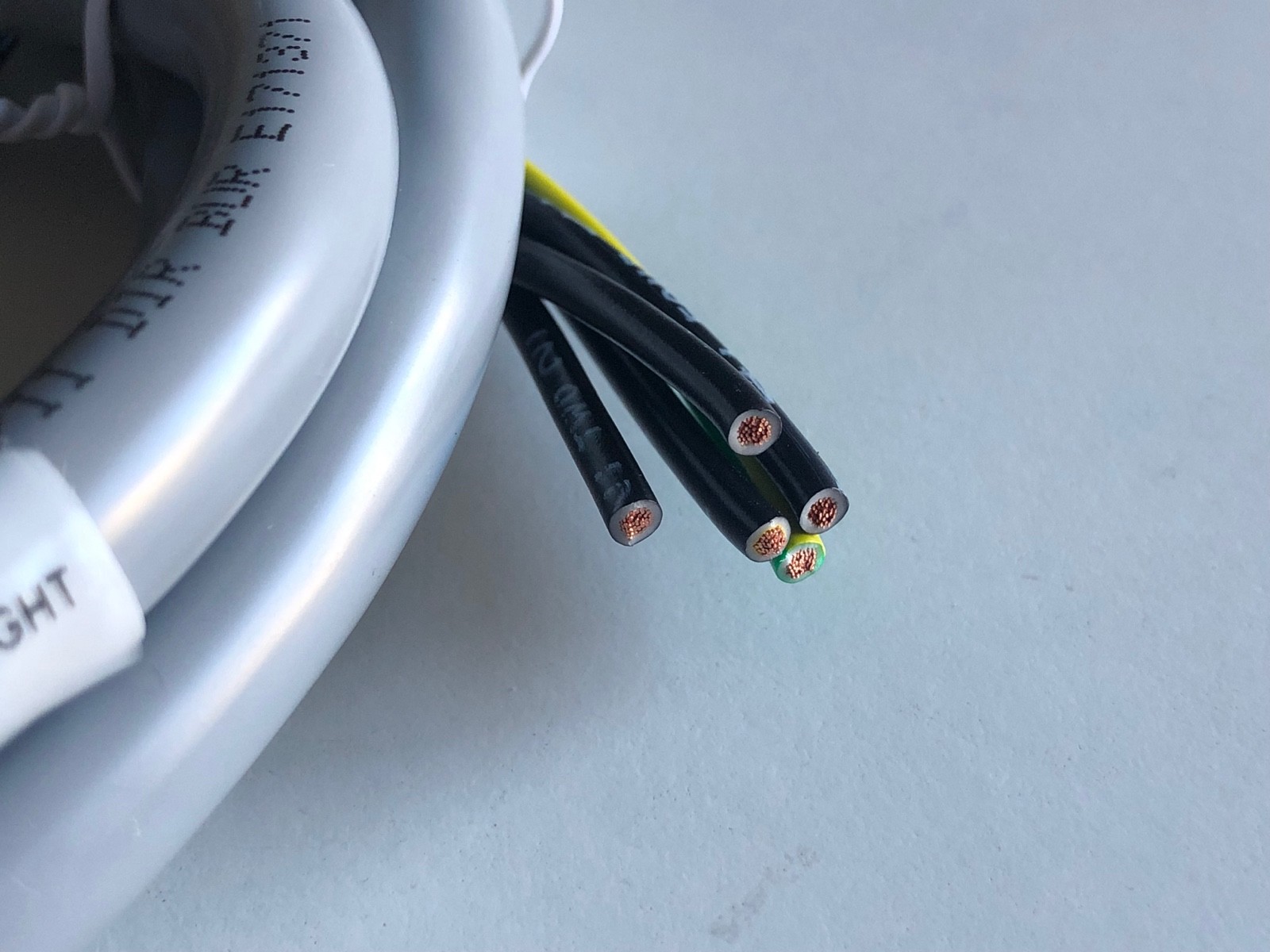 Harting Power Cable LMS 4.0 Open End Straight 521653-1.5 16A 600V 230 ...