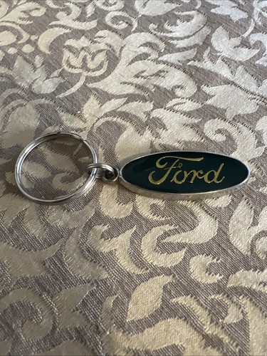 Vintage 1970s Ford Oval Keychain Dealer Promo – Chrome & SilverEnamel ...