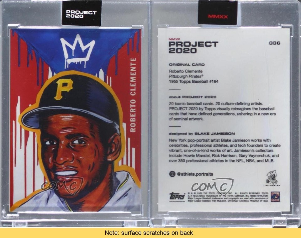 2020 Project 1955 Topps /2744 Roberto Clemente Blake Jamieson #336 HOF ...