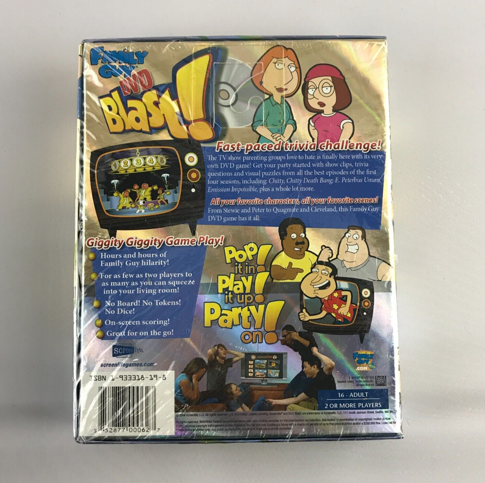 Family Guy DVD Blast ~ The Freakin' Sweet Trivia Game from Screenlife ...