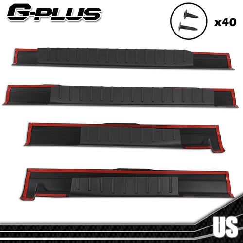 Rocker Panel Protector Guard Covers Fit For 2009-2014 Ford F-150 Crew ...