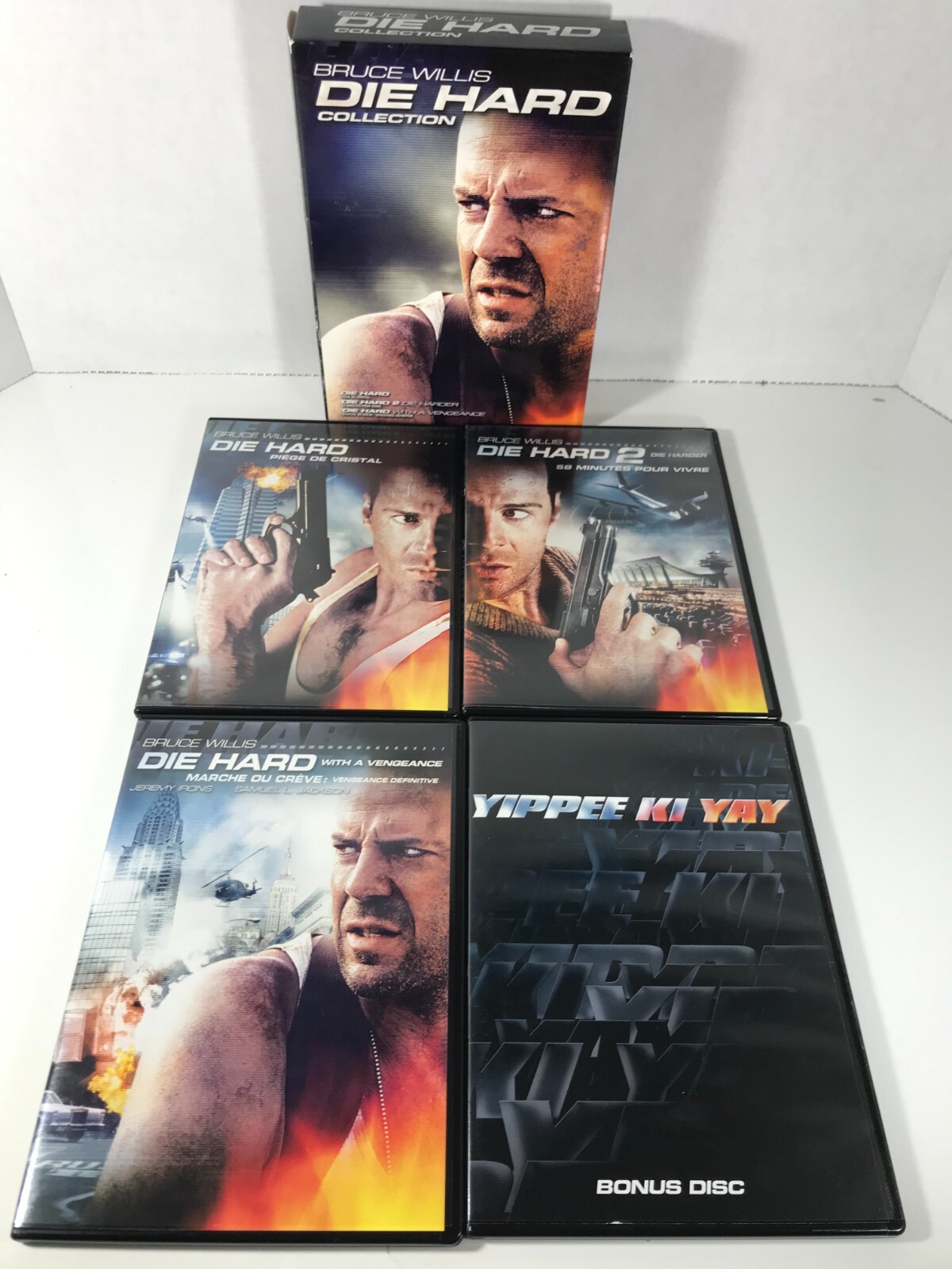 Die Hard Collection 4 DVD Box Set Die Hard 1 2 Vengeance & Yippee Ki ...