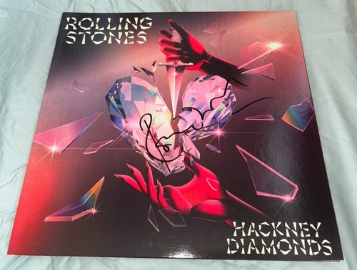 Ronnie Wood Signed Vinyl Album Hackney Diamonds Rolling Stones with ...