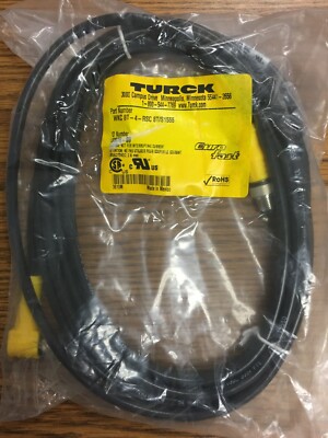 Turck WKC 8T-4-RSC 8T/S1555, U0976-80, M12 Female R/A to M12 Male ...