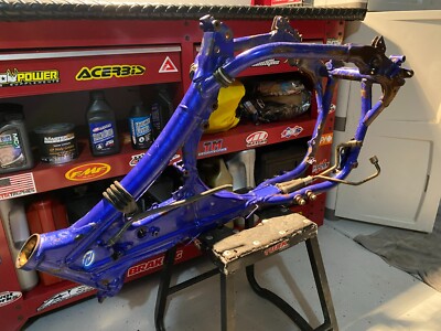 2003 YZ250F Frame OEM Main Frame Chassis Blue Yamaha YZ250 YAMAHA | eBay