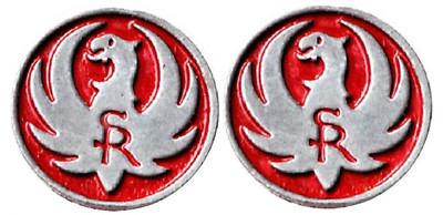 Factory "SR" Red and Silver Ruger Medallions | eBay