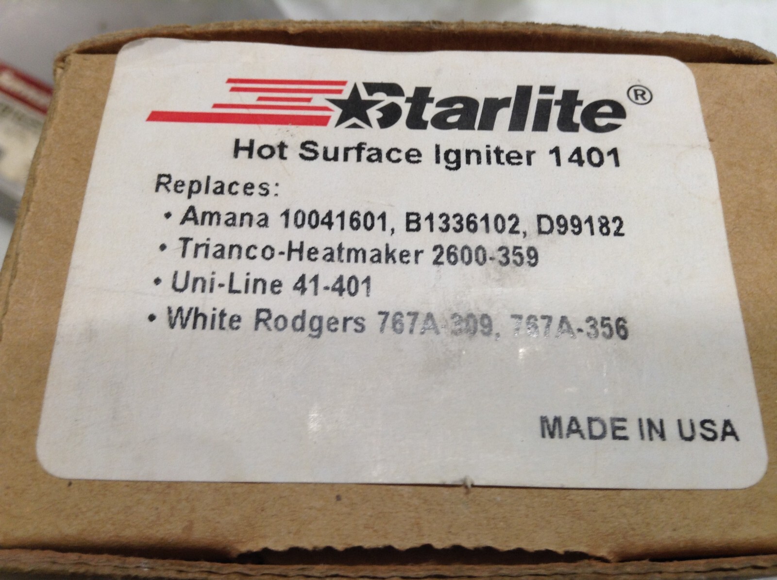 Starlite 1401 Hot Surface IGNITOR Furnace Oval Base for sale online | eBay