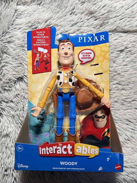 Disney Pixar Interactables Toy Story - Woody Talking Figure for sale ...