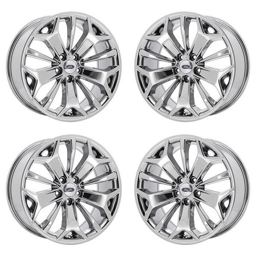 19" FORD TAURUS PVD BRIGHT CHROME WHEELS-C RIMS FACTORY OEM 3925A ...