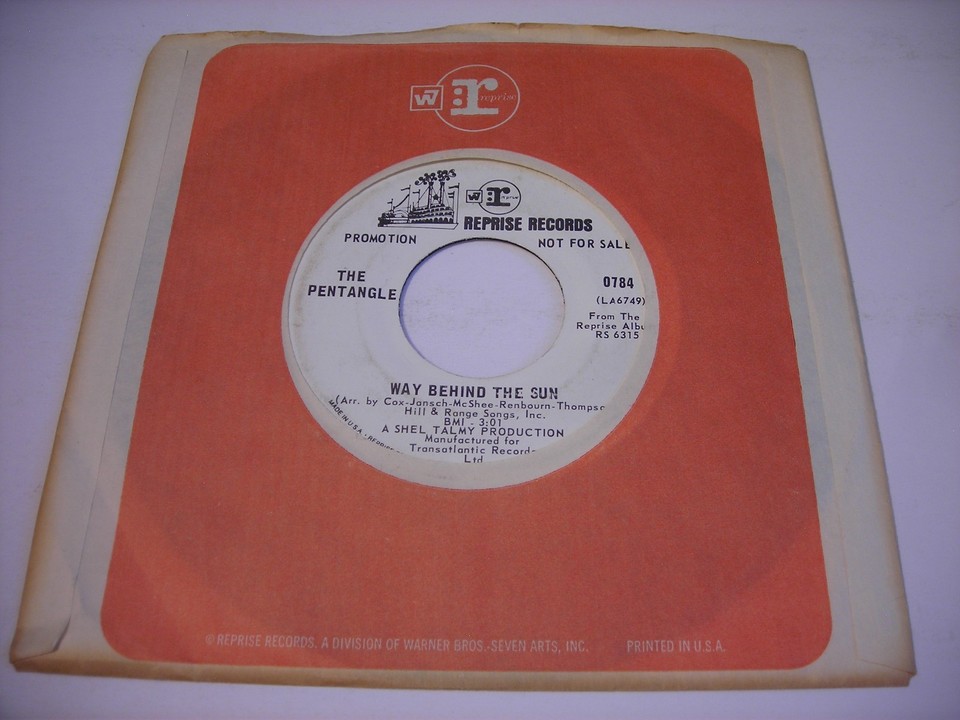 PROMO w SLEEVE Pentangle Let No Man Steal Your Thyme / Way Behind Sun ...