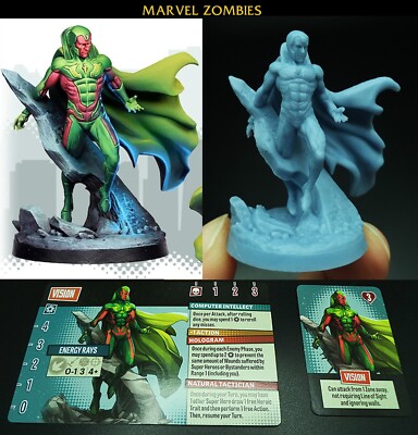 MARVEL ZOMBIES BOARD GAME AUTHENTIC Model Miniature Vision Unpainted | eBay