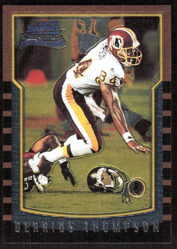 2000 5613B Bowman Chrome Derrius Thompson Rookie Washington Redskins ...