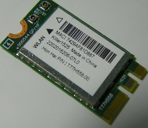 New Killer N1525 Hon Hai OEM T77H558.00 QCNFA34AC 802.11a/b/g/n/ac BT ...