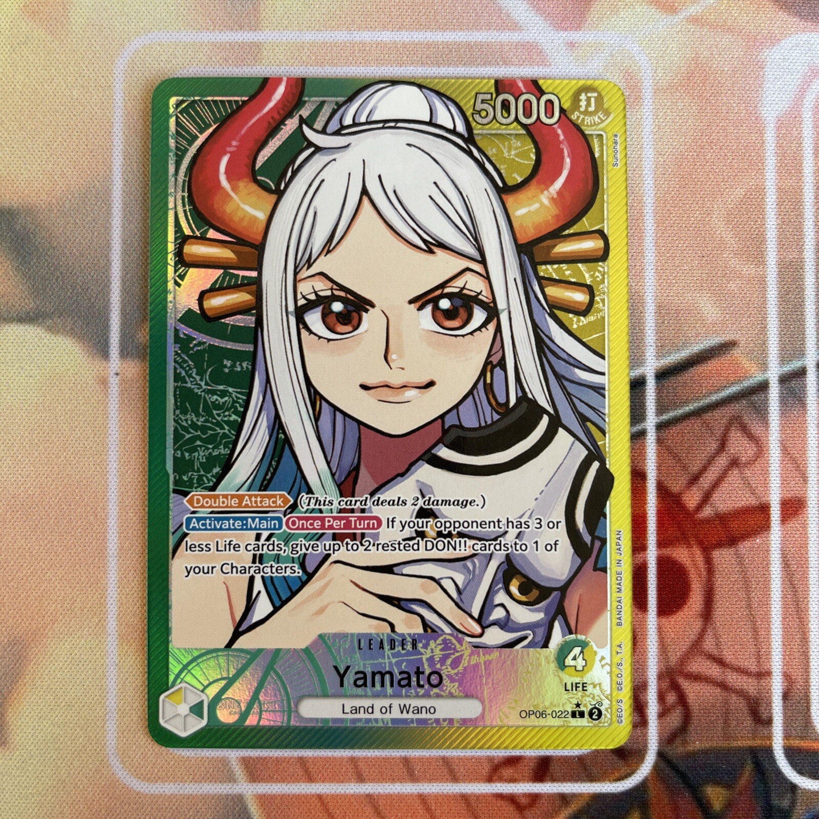 One Piece TCG English Wings of the Captain OP06-022 Yamato Leader Alt ...