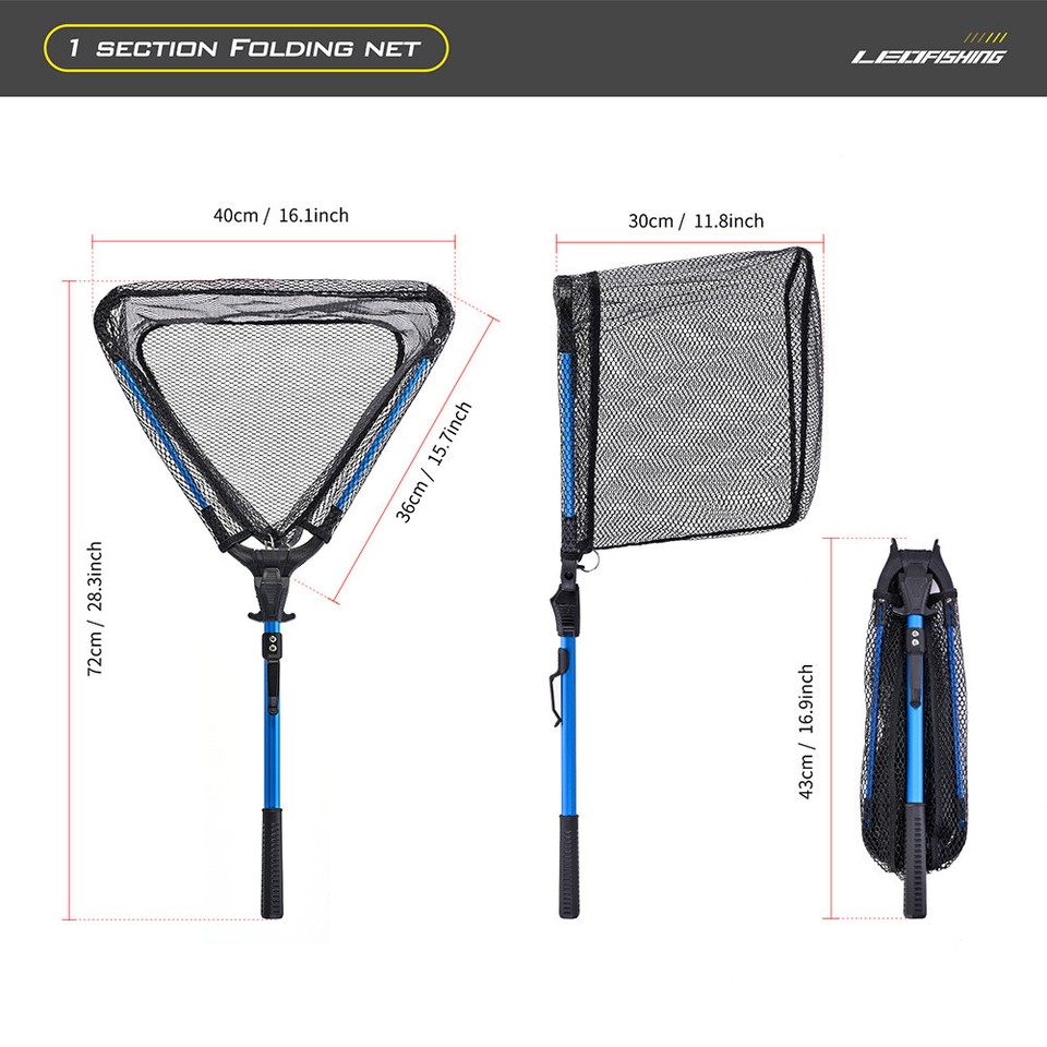 Retractable Fishing Net Telescopic Fishing Net 72cm/92cm for Trout ...