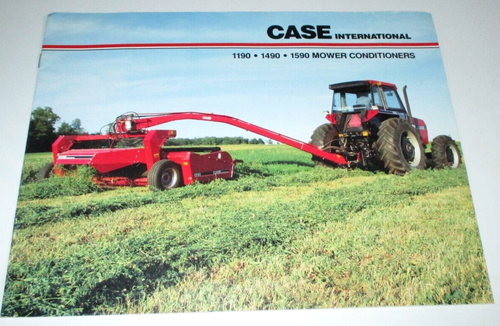 Case IH 1190 1490 1590 Mower Conditioners Sales Brochure Literature CIH ...