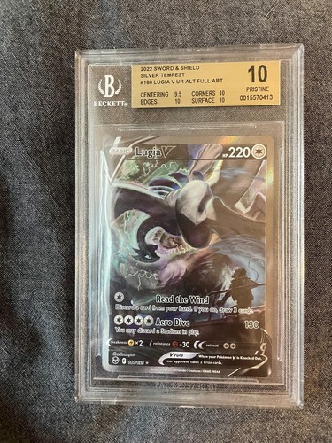 Graded 10 Lugia V Alt Art Pokemon Beckett Grading Services (BGS) Silver ...