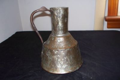 Antique Hand Hammer Copper Pitcher Psi Omega 1920 Signd | eBay