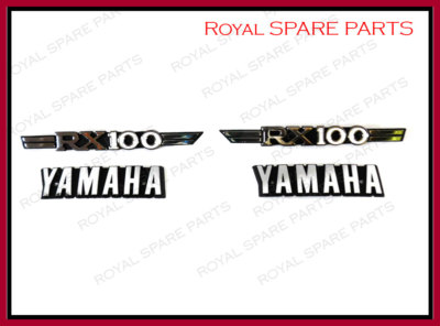 Yamaha RX100 Tank & Side Cover 3D Chrome Emblem Monogram | eBay