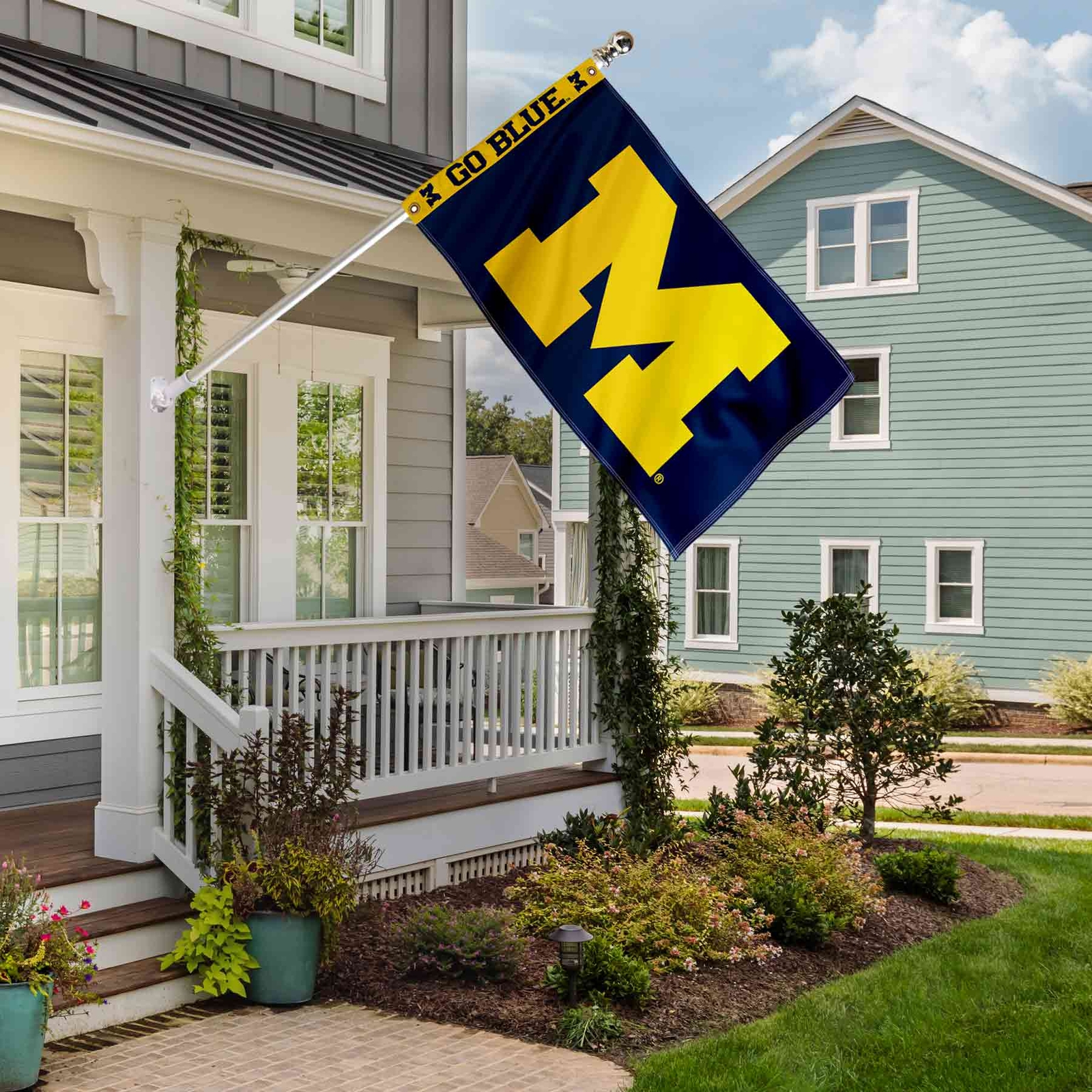 Michigan Team University Wolverines Printed Header 3x5 Foot Premium ...