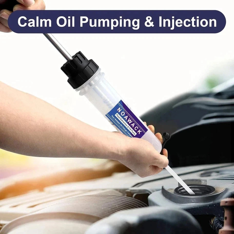 Fluid Extractor Pump, Manual Oil Extractor for Cars, ATVs & Lawn Mowers ...