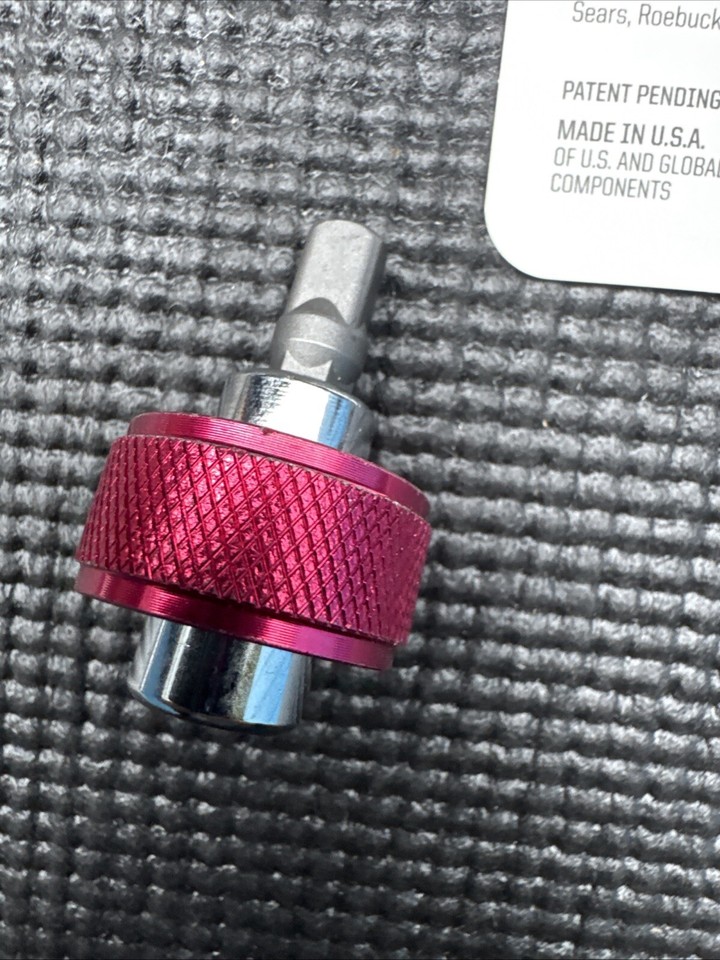 Sears Craftsman USA Nos Thumb Finger Bit Driver 1/4” Rare Red Mar 41380 ...