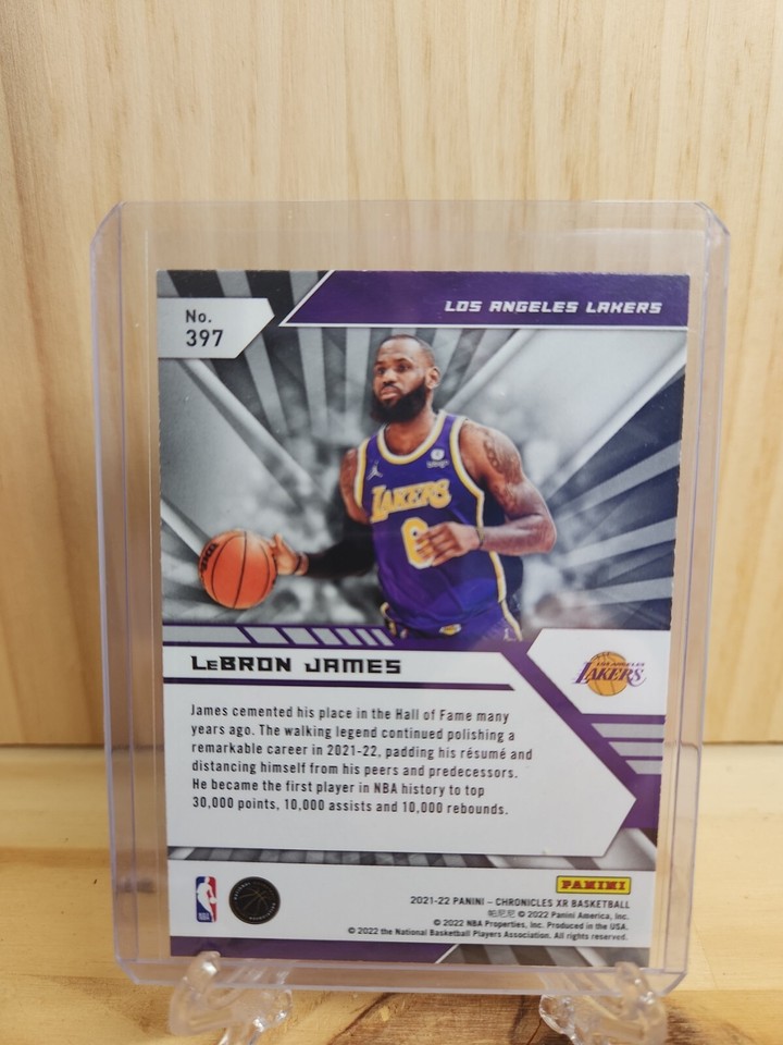LeBron James 2021-22 Panini Chronicles XR Los Angeles Lakers Card 397 ...