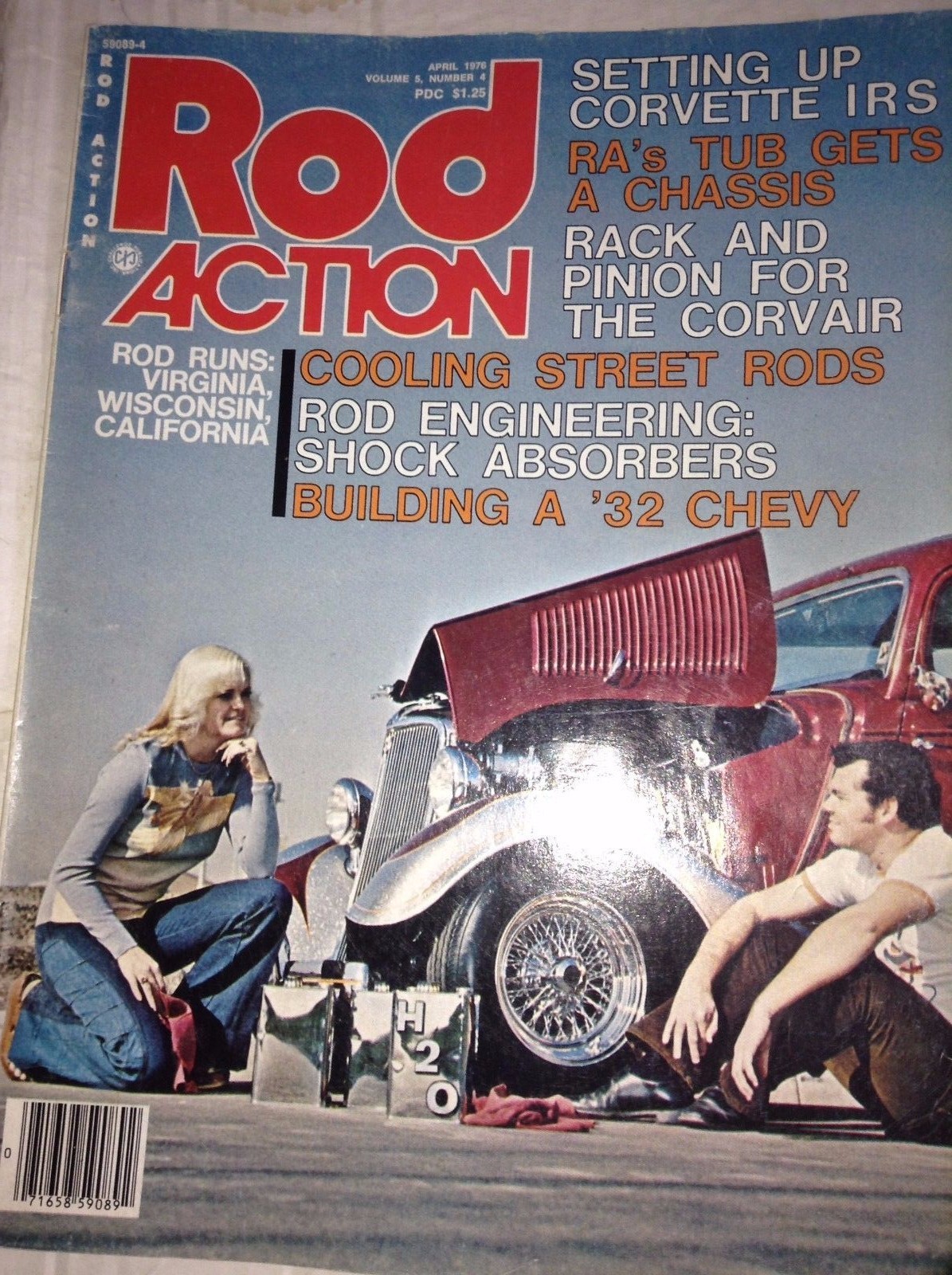 Rod Action Magazine Cooling Street Rods '32 Chevy April 1976 ...