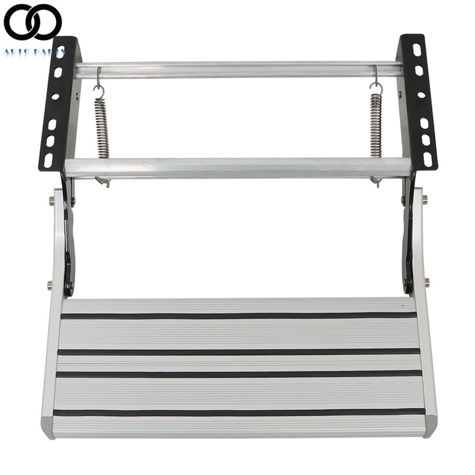 RV Camper Platform Steps Stair Anti-Slip Manual Pull Out Retractable ...