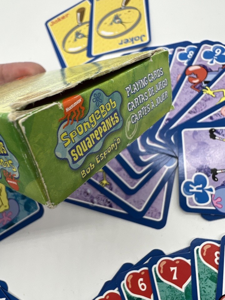 Spongebob Squarepants Playing Cards Full Deck + 2 Jokers Mattel ...
