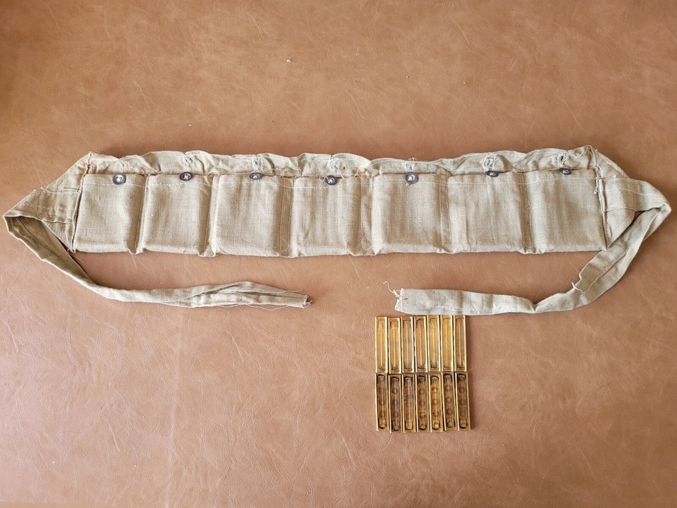 Mauser Stripper Clips 12 Brass with Bandolier 8mm, 7.92x57, K98, M48 ...