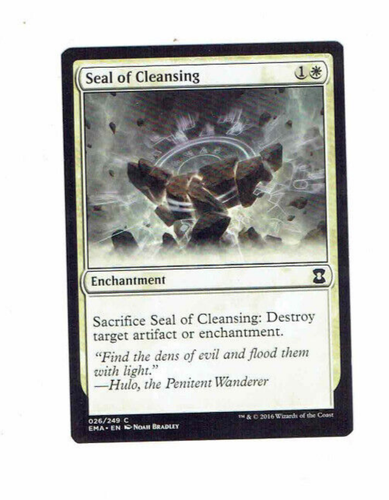 Seal Of Cleansing Enchantment #26 Common EMA EN Noah Bradley WOTC 2016 ...