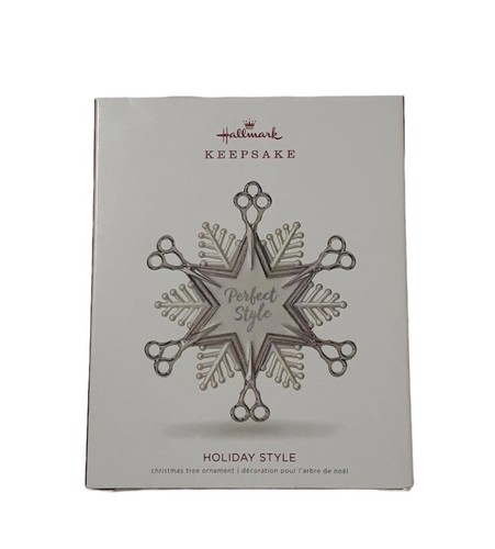 Hallmark Keepsake Christmas Ornament Snowflake Holiday Style Silver ...