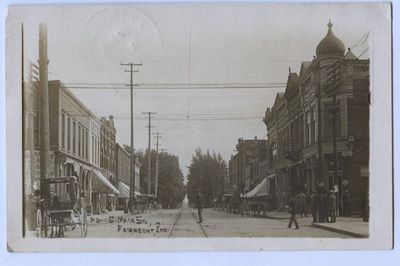 1910 Main Street Fairmount Indiana Real Photo Postcard RPPC | eBay