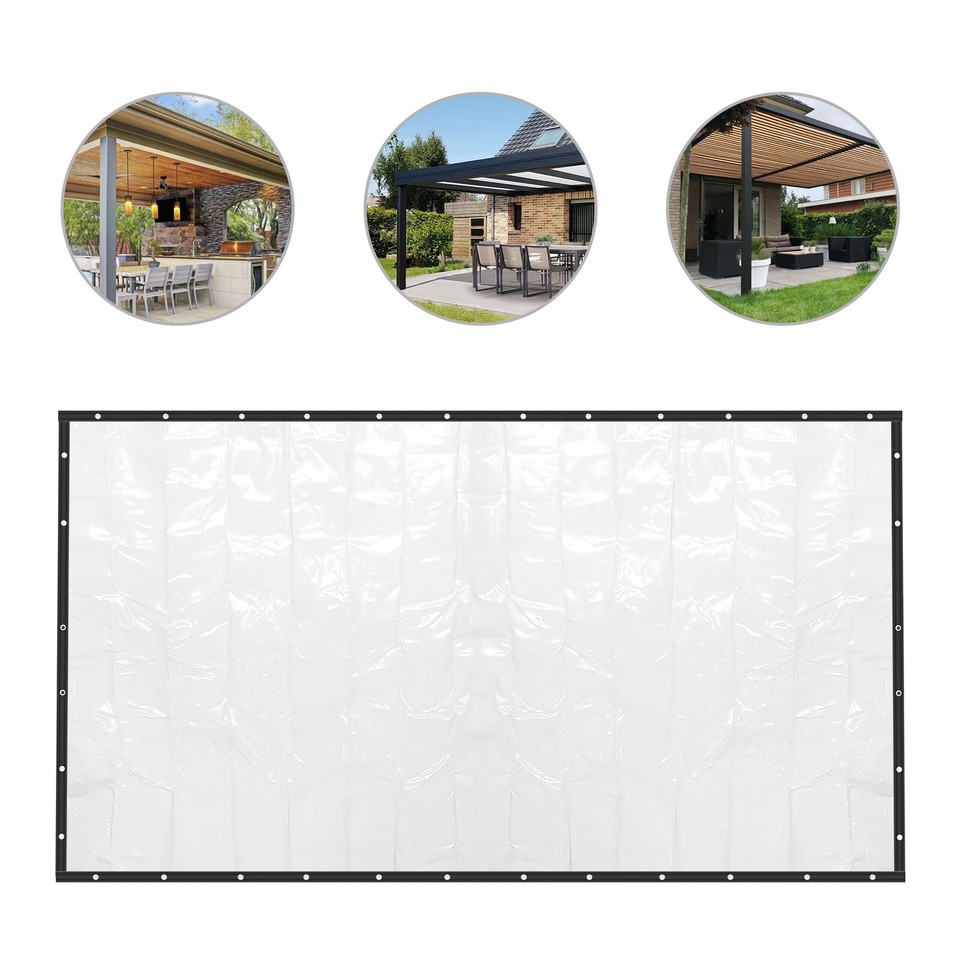 8*20FT Outdoor Waterproof Heavy Duty Commercial PVC Vinyl Clear Curtain ...
