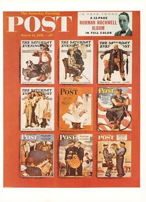 1955 MAR 12 Classic Covers NORMAN ROCKWELL SATURDAY EVENING POST COVER ...