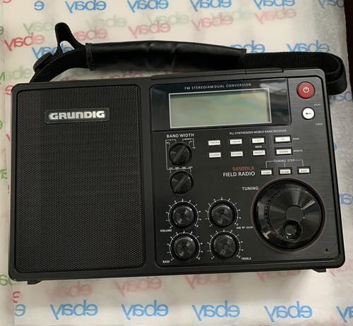 Grundig S450DLX Portable AM / FM/ Shortwave Field Radio LCD Backlight ...