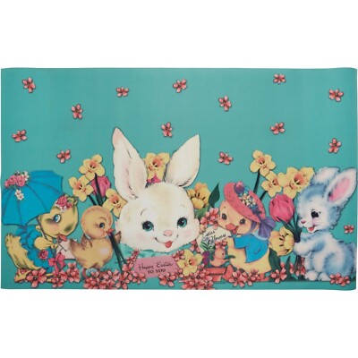 Primitives by Kathy Vintage Easter Bunny Rabbits Indoor Outdoor Door ...