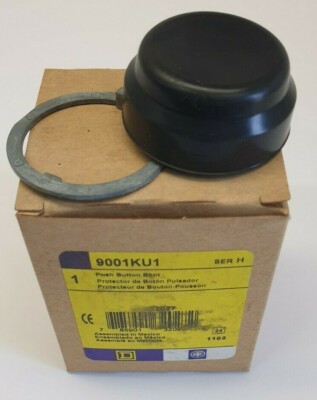 Square D Schneider 9001KU1 Black Push Button Boot - Non Illuminated ...