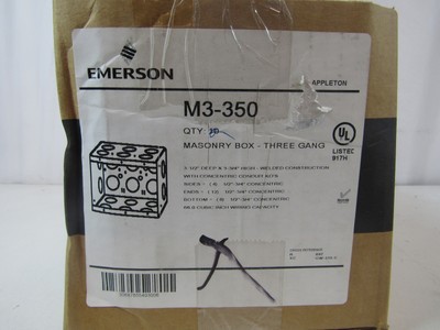 Emerson NSB M3-350 Outlets Masonry Box EA | eBay